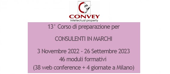 CORSO CONVEY PER L’ABILITAZIONE A CONSULENTE IN MARCHI ED. 2022-2023 ...